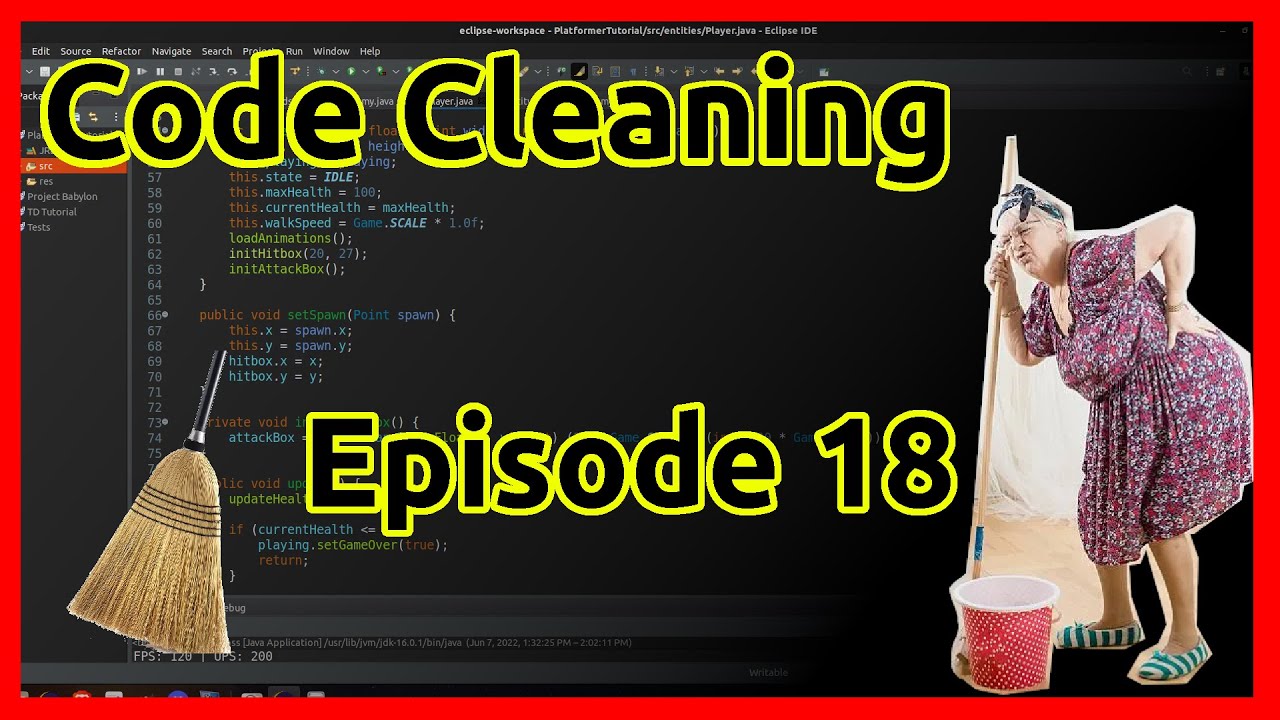 CODE CLEANUP - Episode #18 - Platformer Tutorial Java