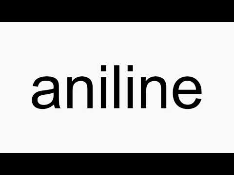 How to pronounce aniline