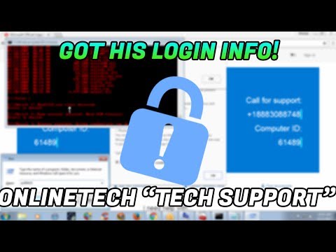 GETTING ACCESS TO A TECH SUPPORT SCAMMERS WEBSITE! "onlinetech" | 8883088748 | onlinetechwindow.com