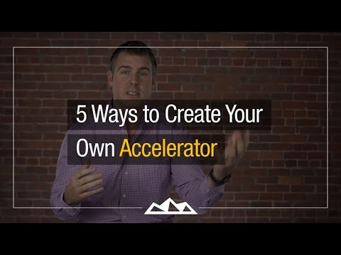 5 Ways to Create Your Own “Personal” Startup Accelerator