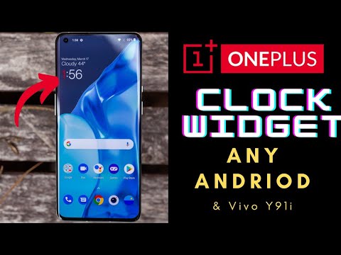 How To Download & Install One Plus Clock Widget🔥For Any Android & Vivo Y91i Funtouch OS 4.5 😱(2021)