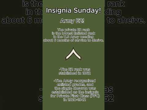 Insignia Sunday: U.S Army E2.