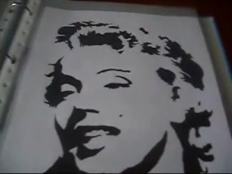 FOR SALE!!!! Making a drawing: Marilyn Monroe