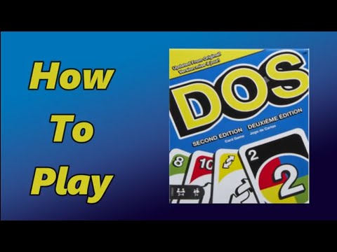 How To Play Dos Card Game Second Edition (Mattel 2022) Makers Of Uno