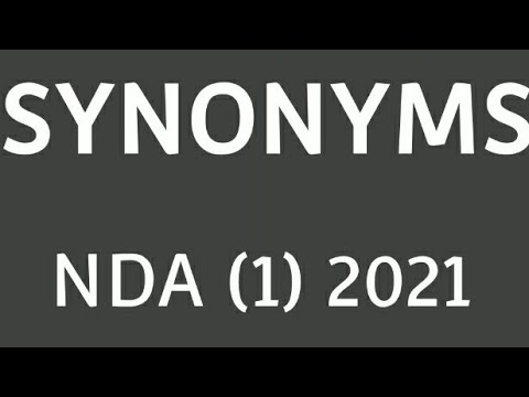 Synonyms of "CONTAGIOUS" & "DYNAMIC" asked in NDA (1) 2021 Exam