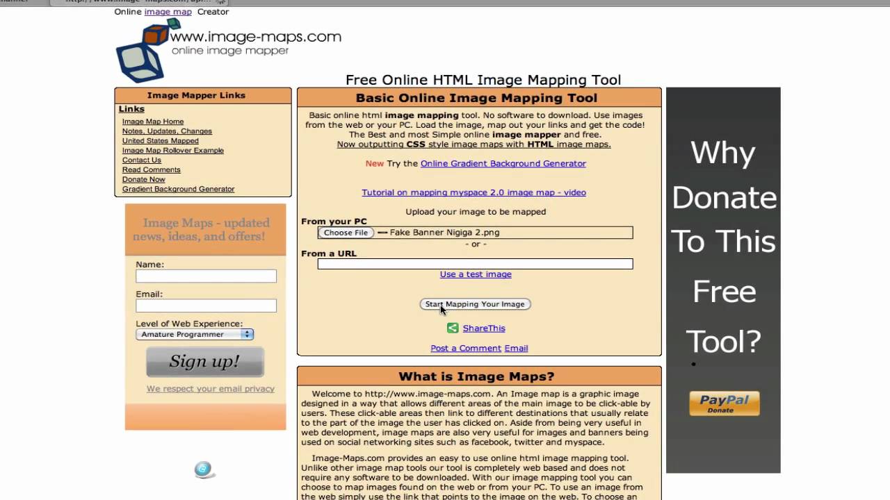 Youtube Partner Banner Image Map Code | Tutorial