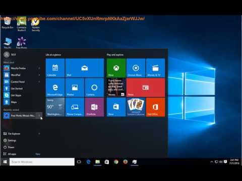 Uninstall Free Photo Mosaic Maker on Windows 10