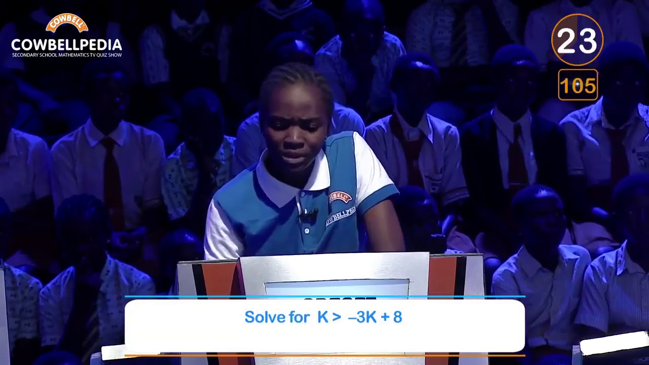 Young lady absolutely kills it in Nigerian Maths Competition!