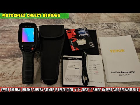 VEVOR Thermal Imaging Camera 240x180 IR Resolution -4℉~1022℉ Range, 64GvSD Card Rechargeable