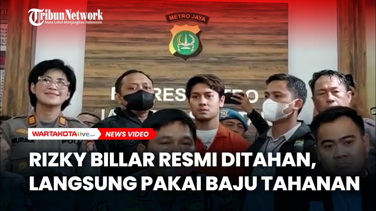 Rizky Billar Resmi Ditahan, Langsung Pakai Baju Tahanan Tangan Tak Diborgol
