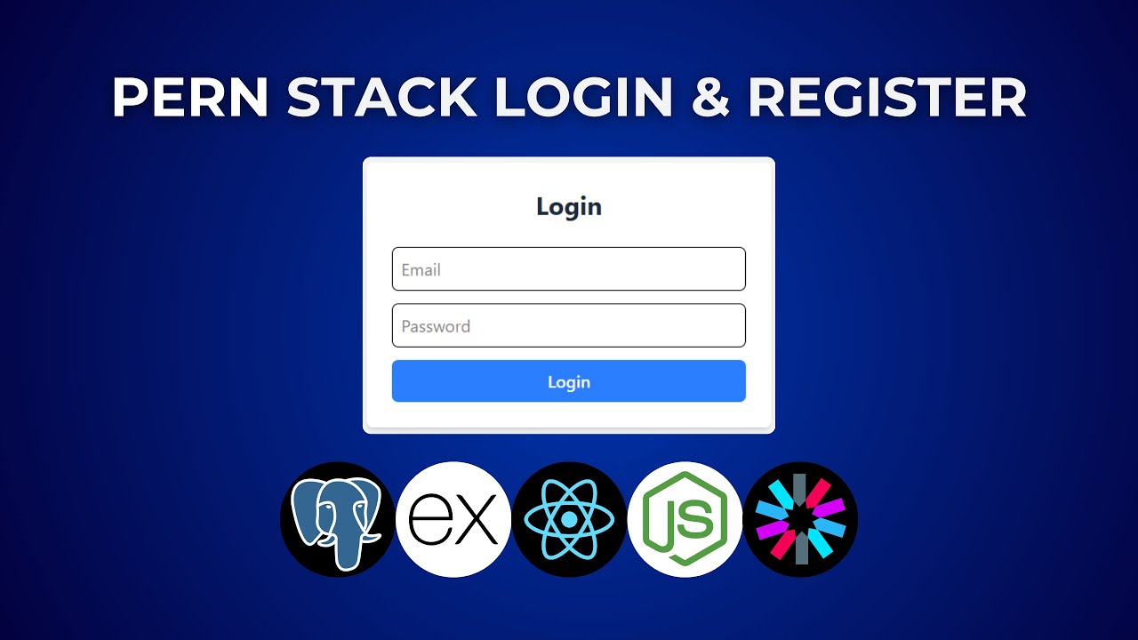 PERN Stack Authentication Tutorial | PostgreSQL, Express.js, React, Node.js