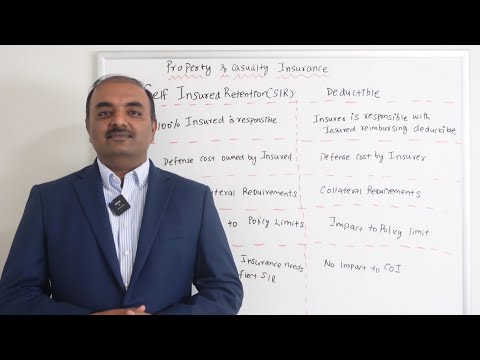 Self Insured Retention(SIR) v/s Deductible