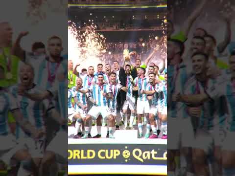 Messi and Argentina lifted the FIFA World Cup trophy last time 🇦🇷🏆 Sponsored by @cocacola