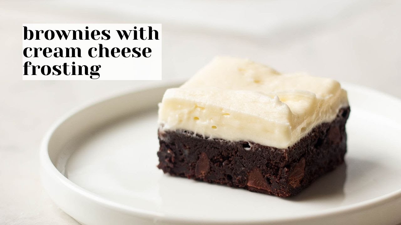 Chocolate Brownies with Cream Cheese Frosting Recipe