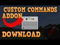 custom commands addon bedrock edition Minecraft Mod