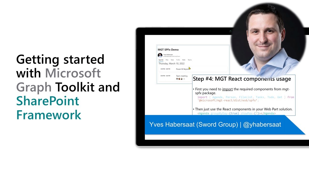Getting started with Microsoft Graph Toolkit and SharePoint Framework