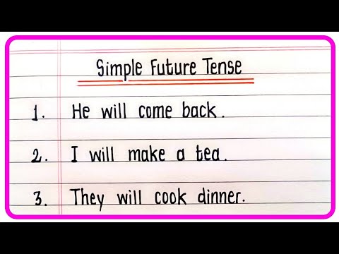 10 Examples of Simple future tense | simple Future tense sentences in English | Future tense example
