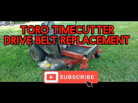 Toro Timecutter drive belt replacement. Toro 4225 Residental Zero Turn drive belt