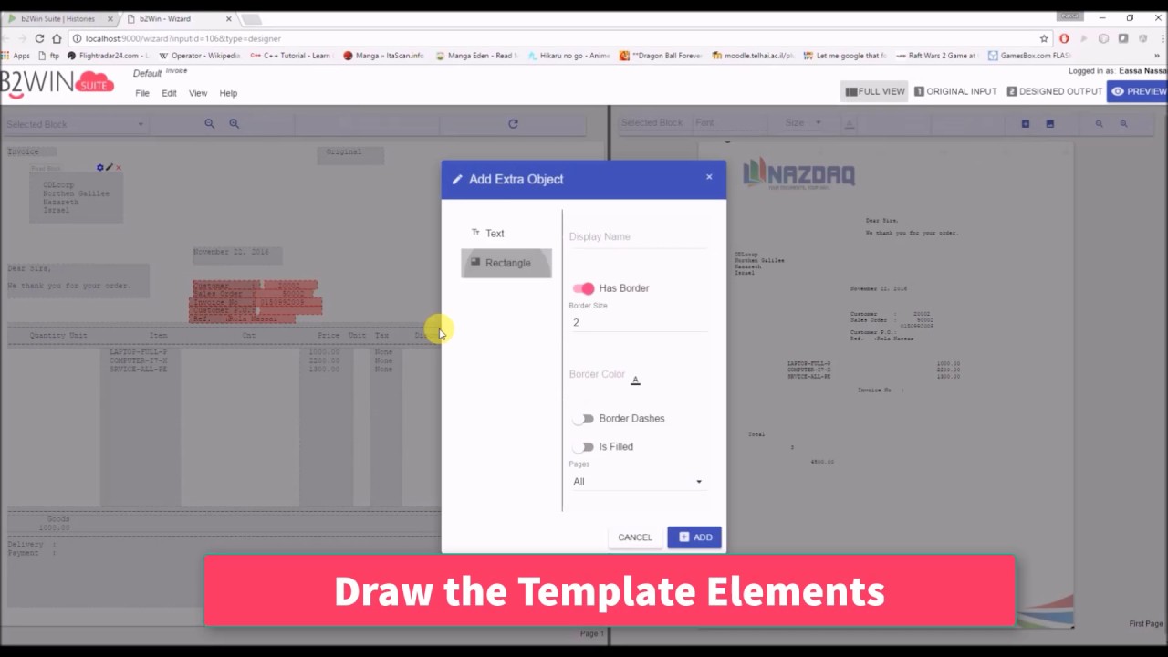 PDF Designer for Infor LN - Designing a Report Template