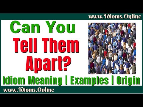 Tell Apart Meaning | Phrasal Verb | How to Use Tell Apart