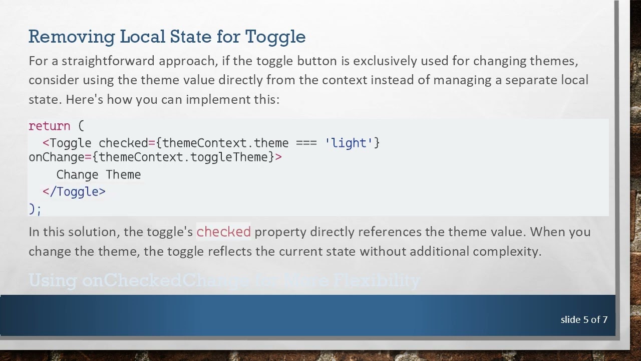 Solving the React Native Toggle Button for Changing Theme Simultaneously