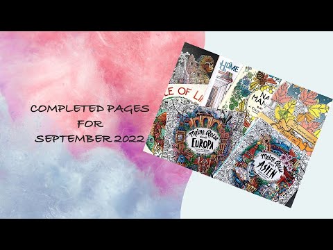 COMPLETED COLOURING PAGES | SEPTEMBER 2022 | ADULT COLOURING