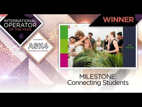 MILESTONE - International Operator of the Year 2020 awarded by Property Week Student Accommodation