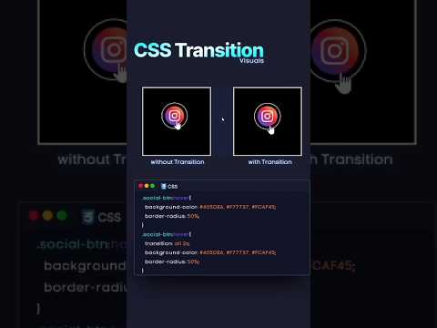 CSS transition visual #css #transition