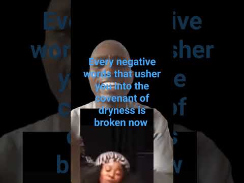 every #negative #words that #usher you and your #family into the #covenant of #dryness is #broken