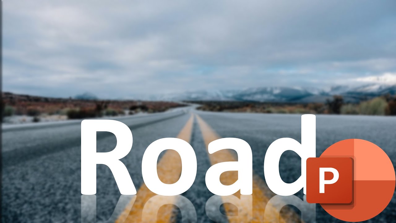 How to Create  Power Point Presentation Template tutorial about Road present  template 110