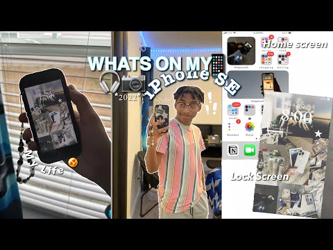 WHATS ON MY IPHONE SE!!???????? (apps I use + wallpaper)