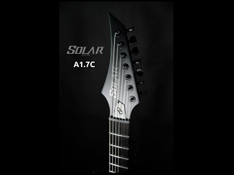 Solar A1.7 7-String 2019 Black Matte Evertune Bridge | Reverb