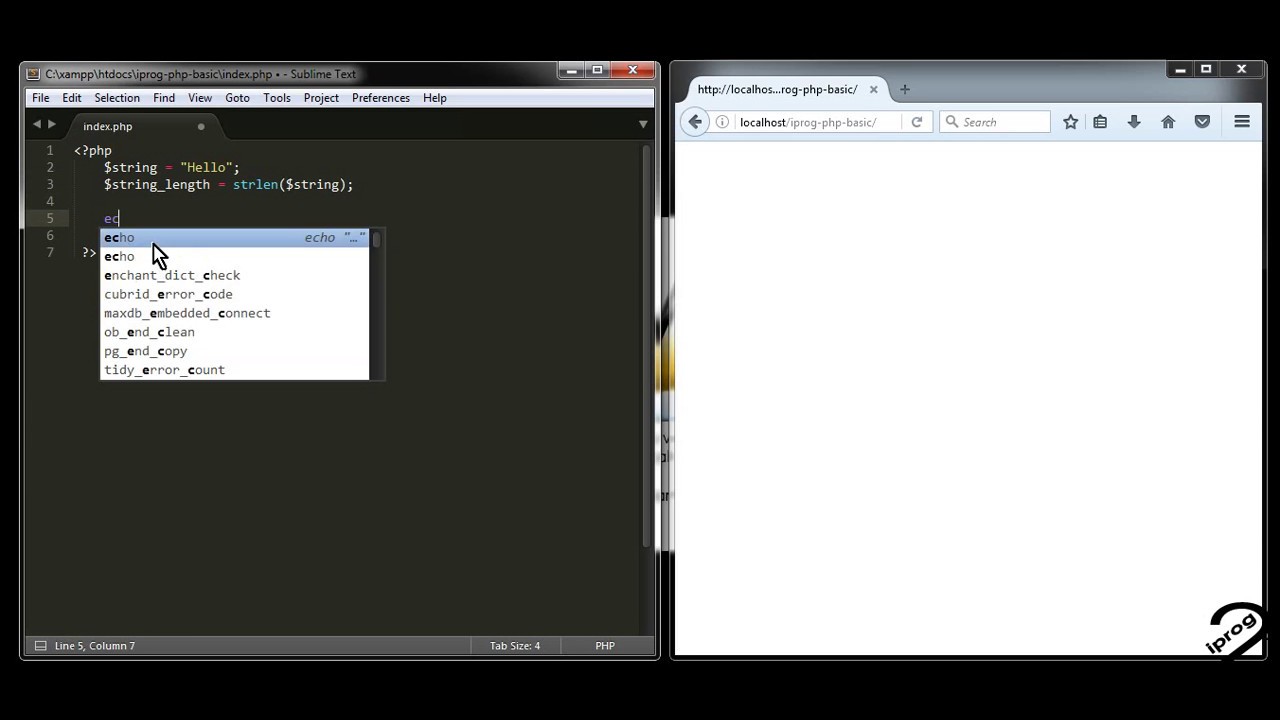 tutorial 33   iprog php strlen function