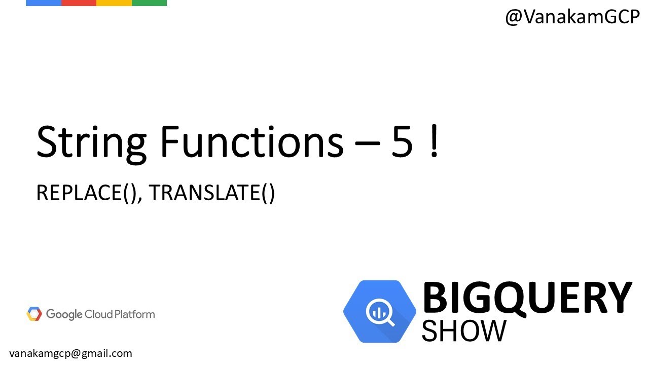 BigQuery SQL: Understanding REPLACE() and TRANSLATE() with Real-Time Examples