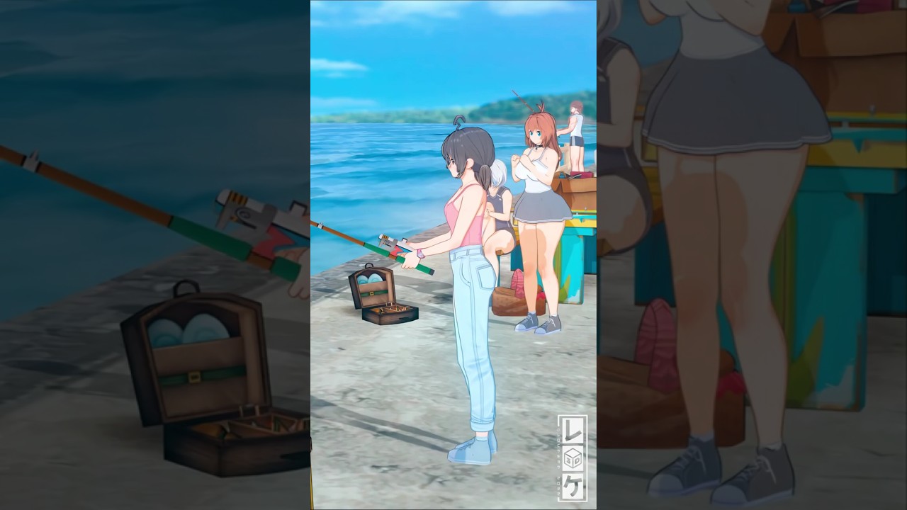 Aria Fishing Skills [KOIKATSU #SHORTS] #anime #animegirl #animation #meme #humor #animewaifu