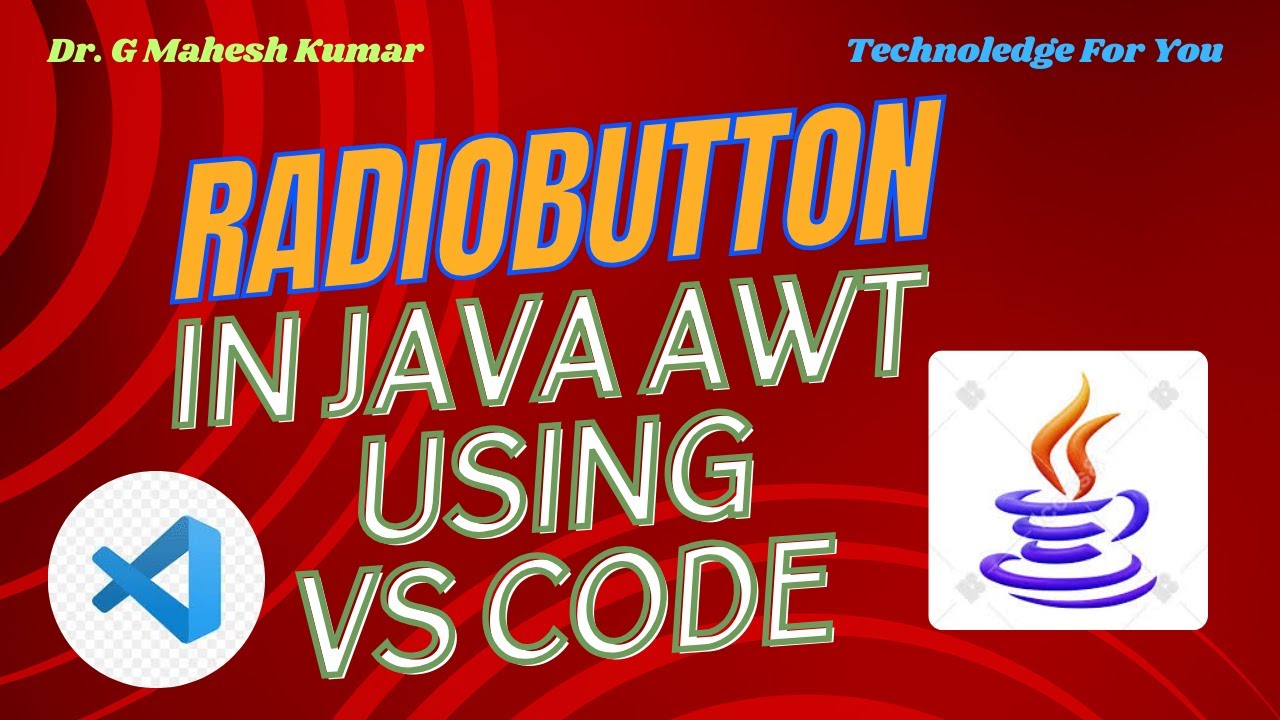 RADIO BUTTON IN JAVA AWT USING VS CODE