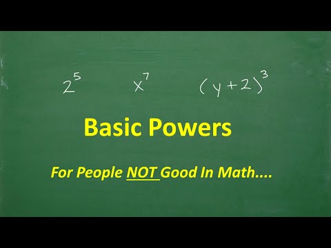 Basic Algebra – Powers (for people NOT good in math)