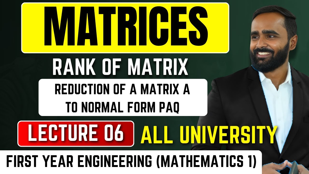 Understanding Matrix Reduction to Normal Form: A Comprehensive Guide ...