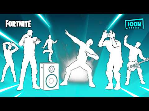 ALL ICON SERIES DANCES & EMOTES IN FORTNITE