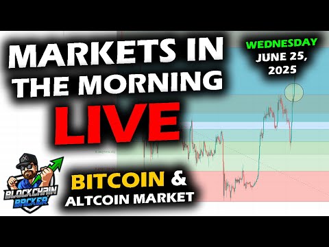 MARKETS in the MORNING, 6/25/2025, BTC $107,100, XRP $2.18, Gold $3,325