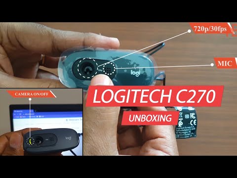 Logitech C270 (2021) HD 720p Webcam Unboxing Video and Specifications