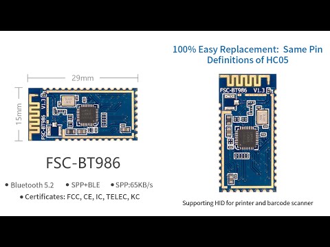 Wireless Embedded Bluetooth Module URAT TX and RX Tutorial Guide | FSC BT986