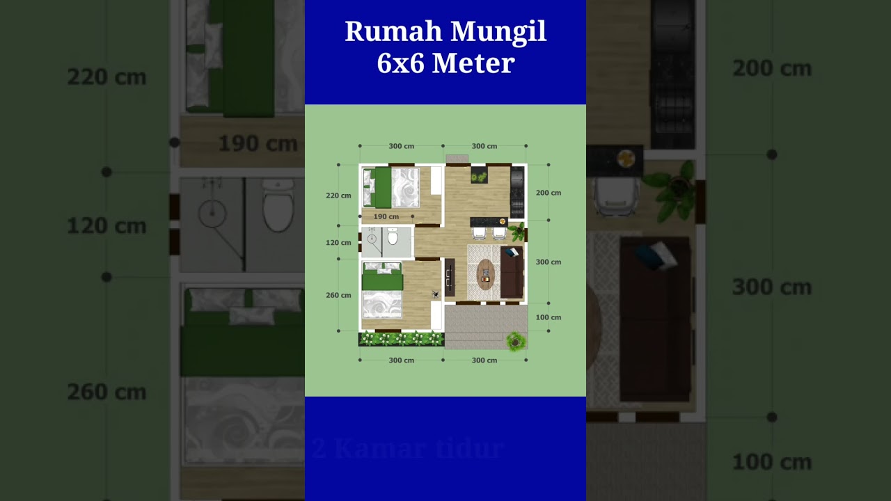 KECIL TAPI LENGKAP!! - RUMAH MUNGIL 6X6 METER
