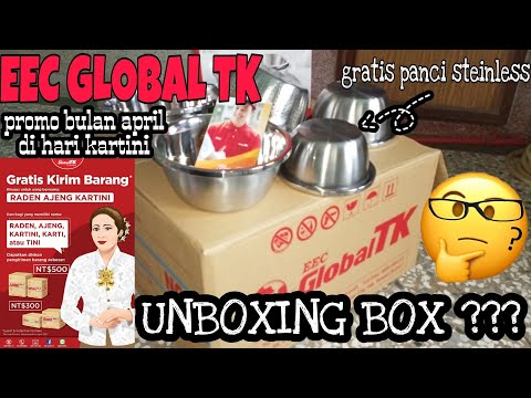 unboxing kardus dari EEC GLOBAL TK||kardus unt pengiriman barang ke indonesia||promo di bulan april