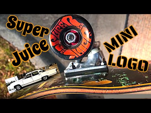 SUPER JUICE 55mm/MINI LOGO Trucks Review #skateboarding #trending #viral #skateboard