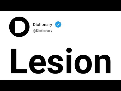 Lesion Meaning In English