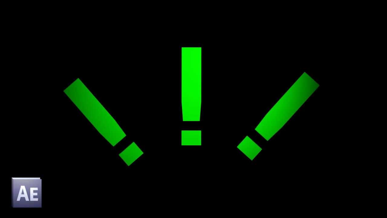 Exclamation Mark Animation - Free - AE CS5.5