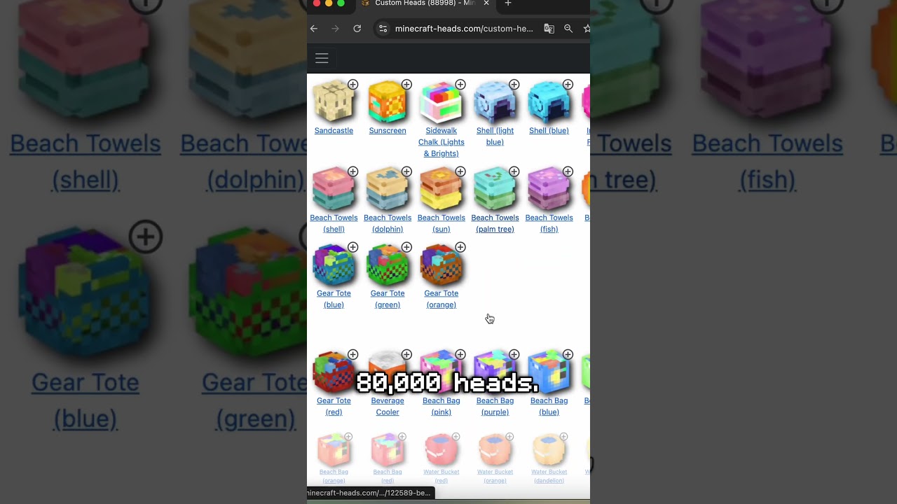 Get ANY Custom Head in Minecraft