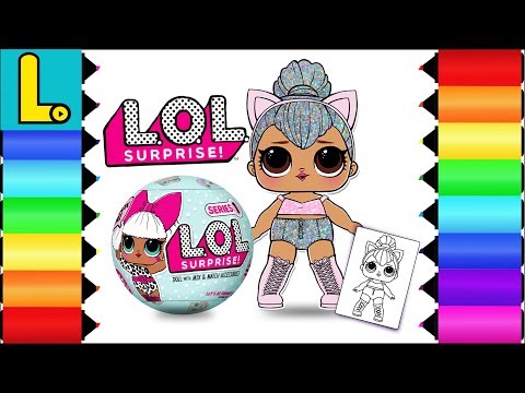 Drawing and Coloring LOL Surprise Doll Kitty Queen ||| Printable coloring sheets