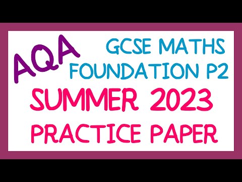 [AQA GCSE Maths] - Practice Paper 2F